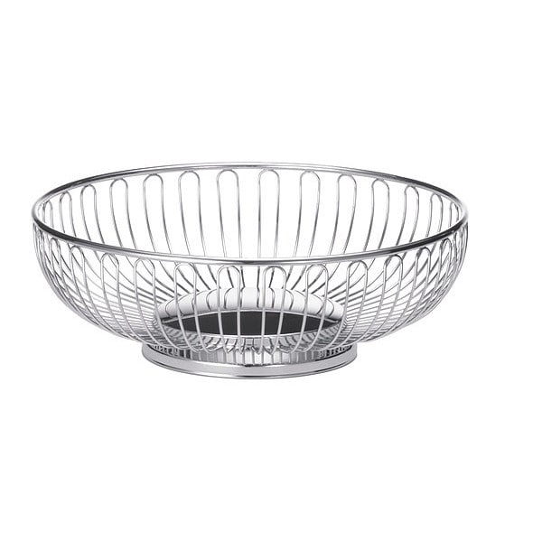 Tablecraft Chalet Rnd Basket, Chrme Pltd, 9.6"X3.25" 4175 | Zoro