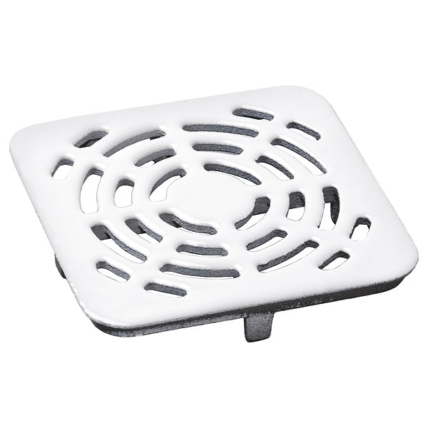 Jay R. Smith Manufacturing Floor Drain, Cast Iron, Square, 1-1/2" H ...