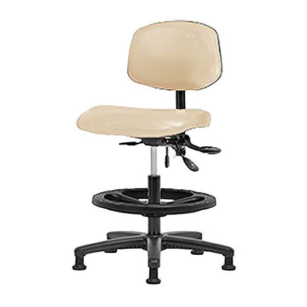 Blue Ridge Ergonomics Chair, Vinyl, Med Bench, BF Glides, 8504 BR-VMBCH ...