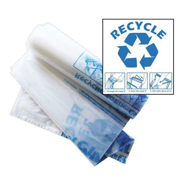 Clearstream Recycling Recycle Bag 40x46, Clear with Blue, PK100 CS-CRP ...