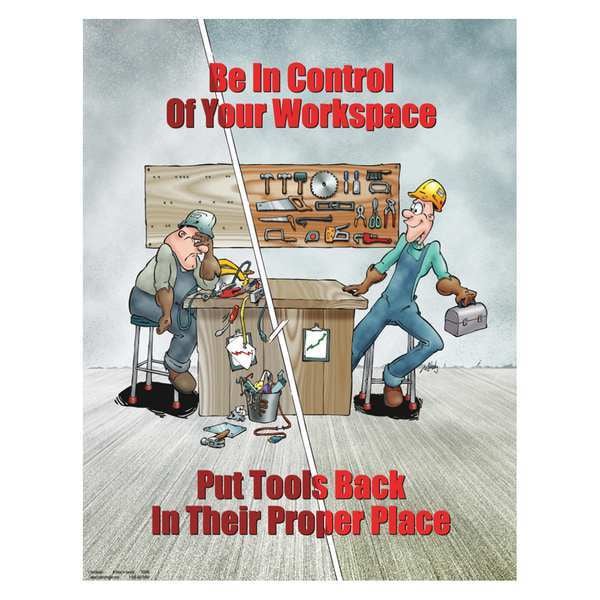 Safetyposter.Com Safety Poster, Be In Control of Your Workspace Put ...