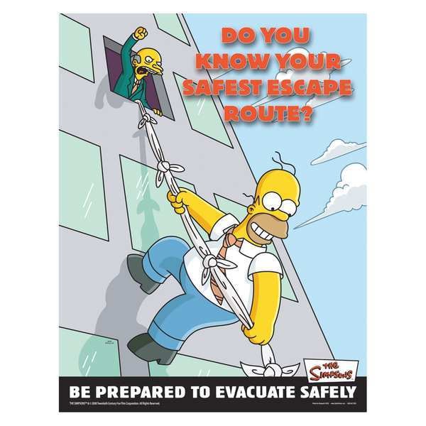 Safetyposter.Com Simpsons Safety Poster, Do You Know, ENG S1102 | Zoro