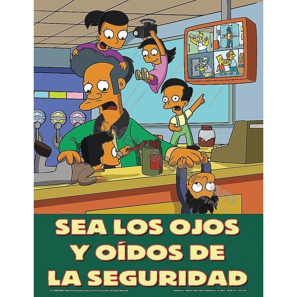 Safetyposter.Com Simpsons Safety Poster, Ojos Y Oidos, SP S1132SP | Zoro