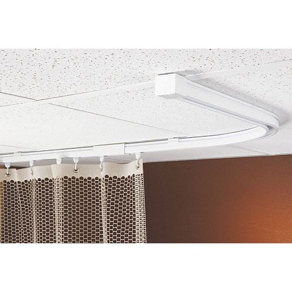 Inpro Cubicle Track, White, 8 ft., Whisper Cube CE900008 | Zoro