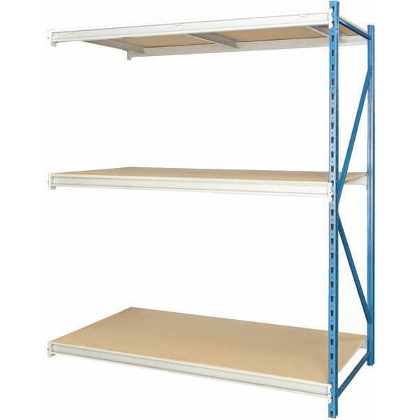 Hallowell Add-On Bulk Storage Rack, 48 in D, 96 in W, 3 Shelves, Marine ...