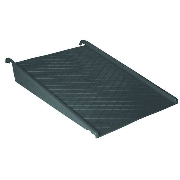 Eagle Mfg Spill Containment Ramp, w/o Drain, PE, Blk 1689B | Zoro