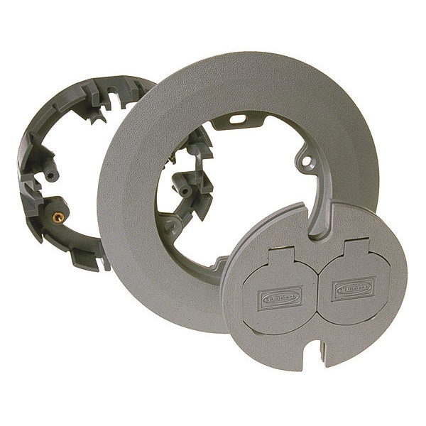 Bell Outdoor Box Cover, Floor Box Type, 1 Gang, Non-Metallic, Single ...