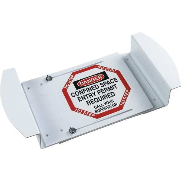 Brady Manhole Cover Sign, 21 in H x 30 in W, Polyester, Octagon 43758 ...