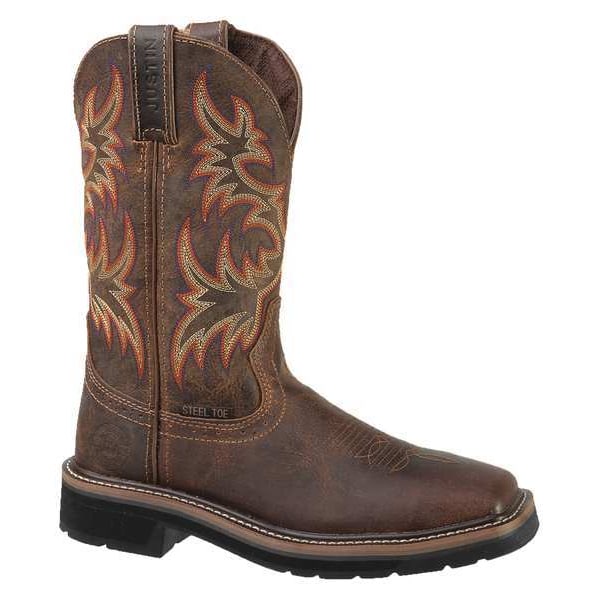 Justin Original Workboots Size 8 Women's Western Boot Steel Work Boot ...