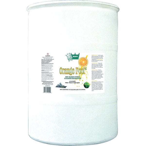 Werth Sanitary Supply Bio-Based Cleaner & Degreaser, 55 gal. Drum ...