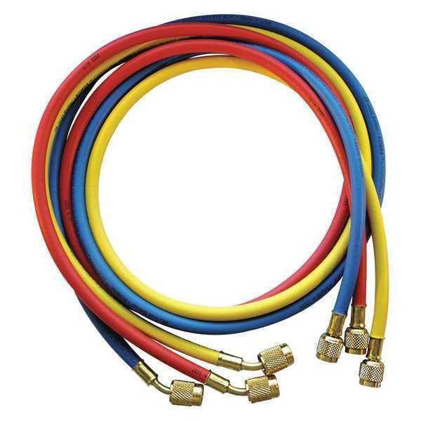Jb Industries Manifold Hose Set, 60 In, Red, Yellow, Blue CCLS5-60 | Zoro