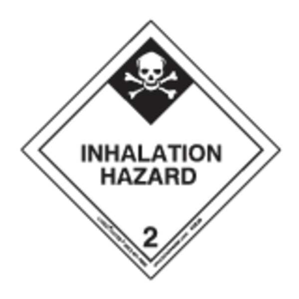 Labelmaster Inhalation Hazard Label, 100mmx100mm HMSL280 | Zoro