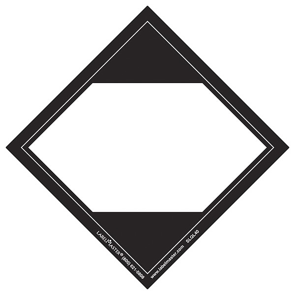 Labelmaster Limited Quantity Label, 100mmx100mm, 500, SLQL40 SLQL40 | Zoro