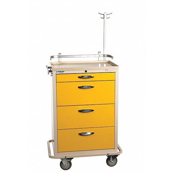 Blue Bell Medical Steel Isolation Cart, 1 Shelves, 1400 lb. 08K30-125 ...