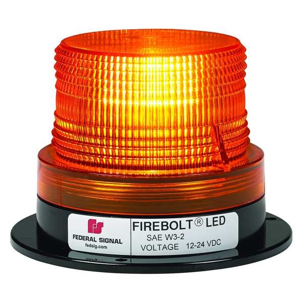 Federal Signal Beacon Light, 12/24VDC, 15 Flash Patterns 220250-02 | Zoro