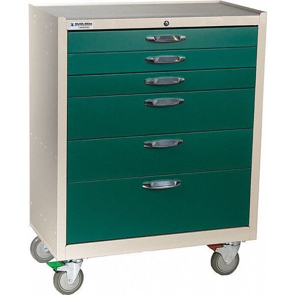 Blue Bell Medical General Supply Cart, Steel, 1 Shelves, 1400 lb. 08C34 ...