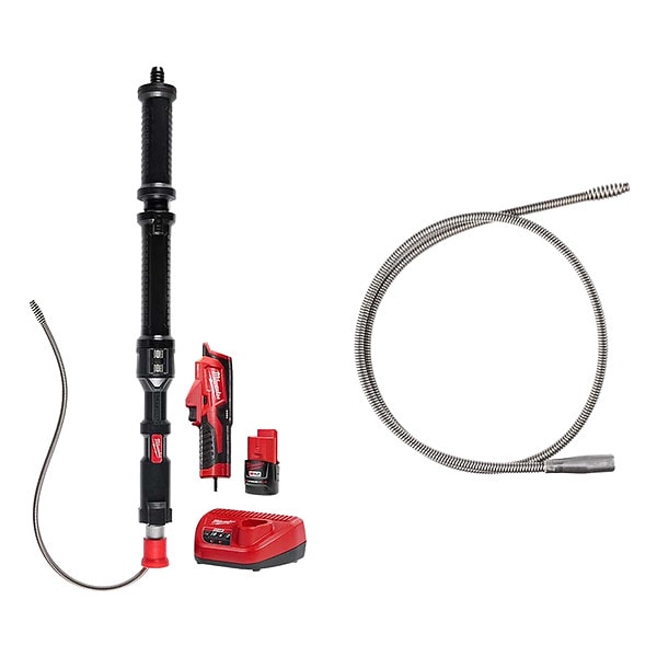 Milwaukee Tool M12 TRAPSNAKE 4' Urinal Auger + TRAPSNAKE 4' Urinal ...