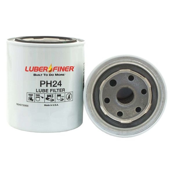 Luber-Finer Oil Filter, 4-13/64in.H., 3-51/64in.dia. PH24 | Zoro