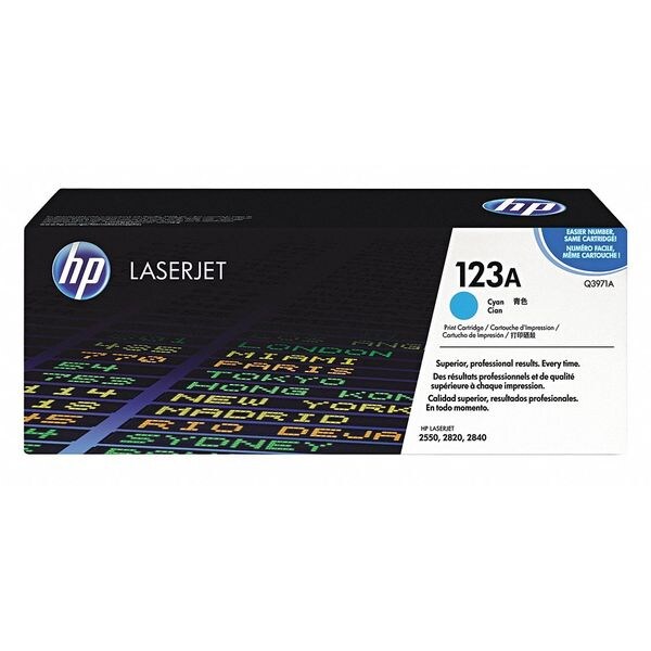 Hp Toner Cartridge, 2000, Cyan Q3971A | Zoro