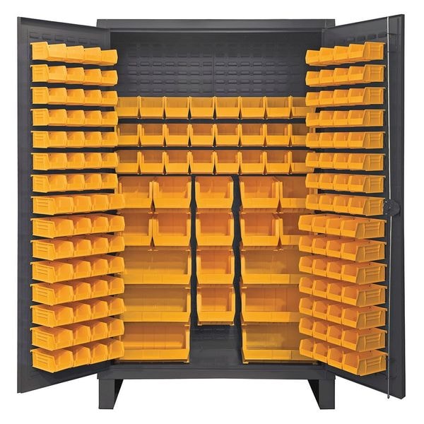 Durham Mfg Super Duty Bin Cabinet, 48 in W, 78 in H, 24" D, 162 Bins ...