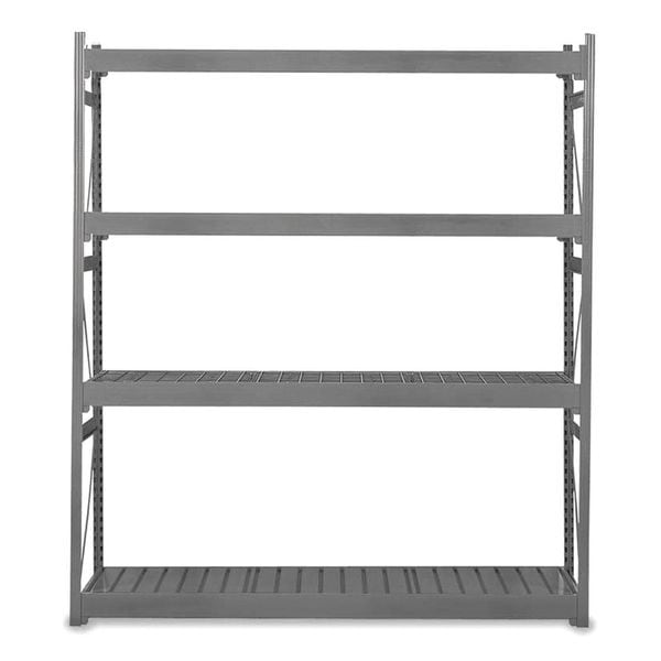 Equipto Starter Bulk Storage Rack, 30 in D, 72 in W, 4 Shelves, Cherry ...