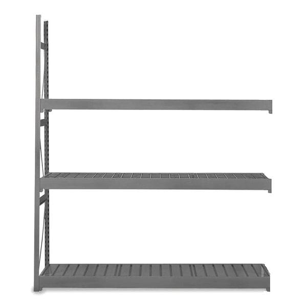 Equipto Add-On Bulk Storage Rack, 36 in D, 72 in W, 3 Shelves, Regal ...