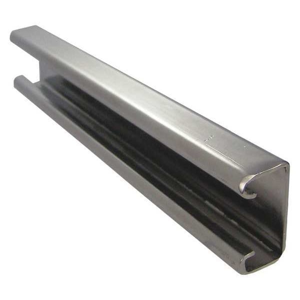 Calbrite Single Channel Strut, Solid, 316 Stainless Steel, Polished ...
