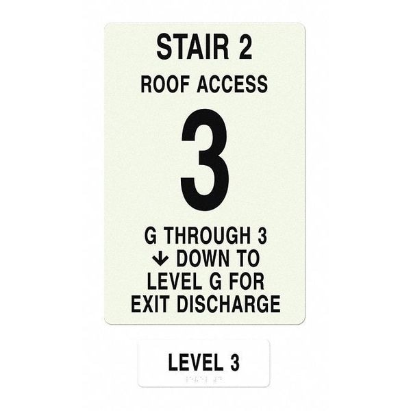 Intersign NFPASgn, Stair Id 2, Roof Accss A, FlrLvl3 NFPA-PVC1812(2GA3 ...