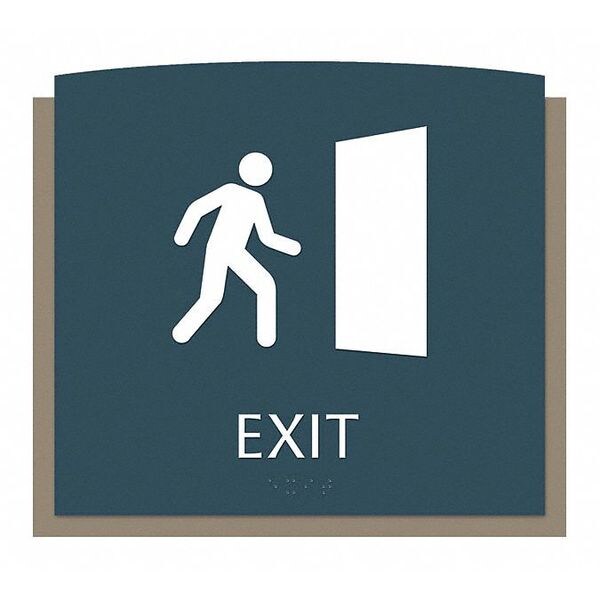 Intersign Exit (Person Exiting Right), 9-1/4" W x 8-1/4" H WSR-RG72(S29 ...