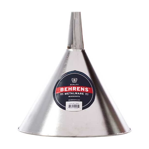Behrens Funnel, 3 qt., 9-1/4inH x x9-1/4inL BF60 | Zoro