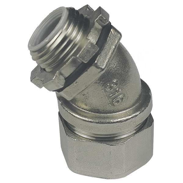 Calbrite Conduit Fitting Grounding Connector, 1/2 in, Compression, 316 ...