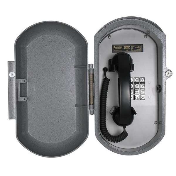 Guardian Telecom Aluminum Casting Telephone, VoIP, Wall Mount, Gray ACT ...