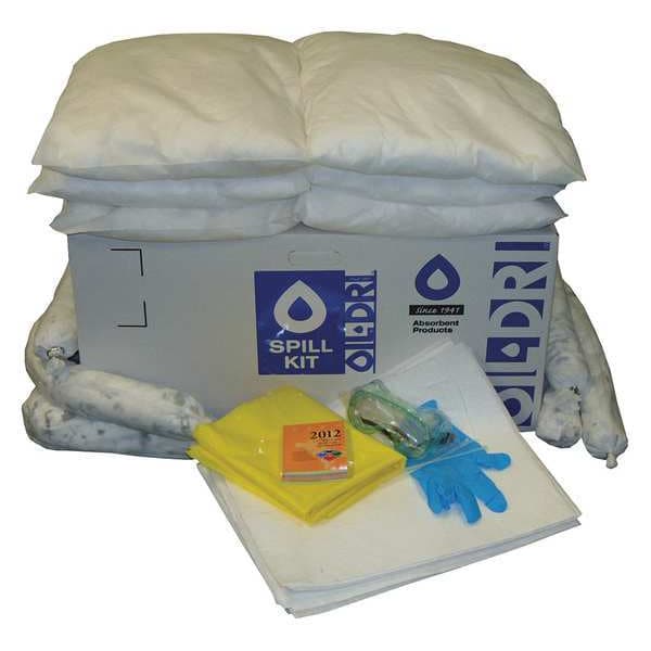Oil-Dri Spill Kit, 26 gal Volume Absorbed per Kit, 30 gal Capacity, Box ...