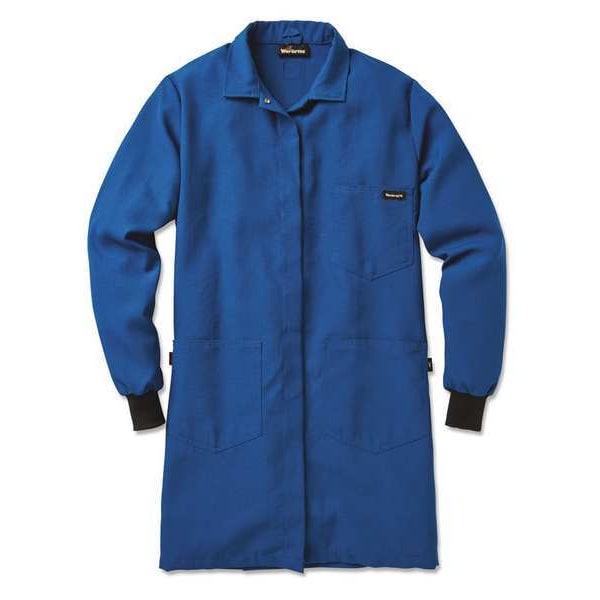Vf Imagewear Women's Flame Resistant Lab Coat, Blue, Nomex, XL KNC3RB ...