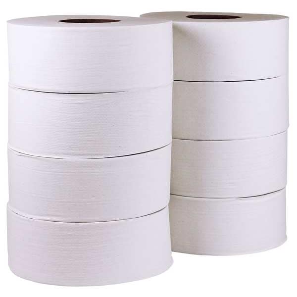 Tough Guy Tough Guy, Jumbo Core, 2 Ply, Continuous Sheets, White, 8 PK ...