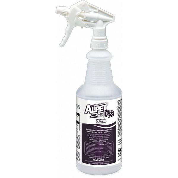 Best Sanitizers Cleaner, Disinfectant and Sanitizer, 1 qt. Trigger ...