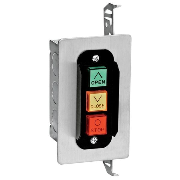 American Garage Door Supply Control Station, 3 Buttons, Nema 1 3BF | Zoro