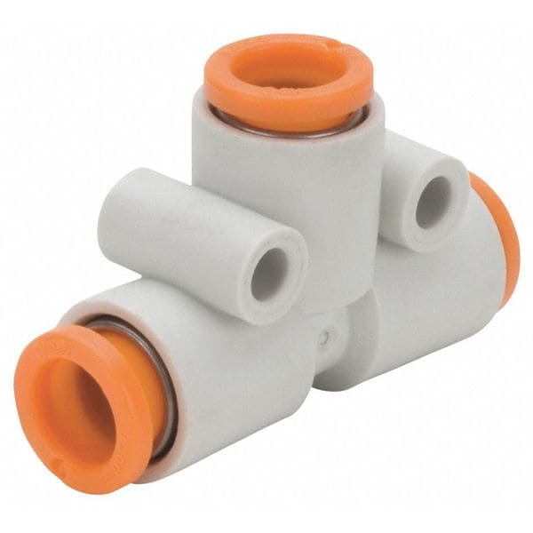 Smc Wye Union, Push-to-Connect x Push-to-Connect x Push-to-Connect, 8 x 10mm Tube OD, Plastic ...