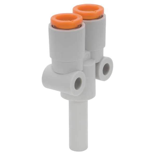 Smc Wye Plug-In, Push-to-Connect x Push-to-Connect x Push-to-Connect, 4mm Tube OD, Plastic ...