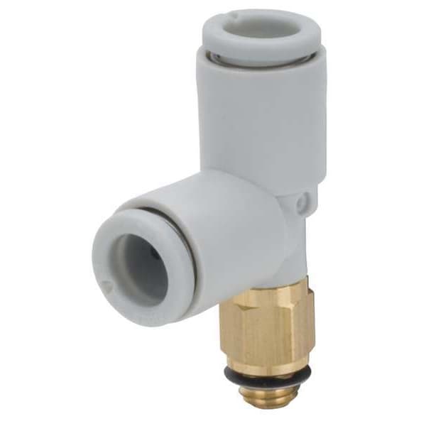 Smc Push-Fit Tee Fitting, Metric x Push-to-Connect x Push-to-Connect, 6mm Tube OD, 5 mm Pipe ...