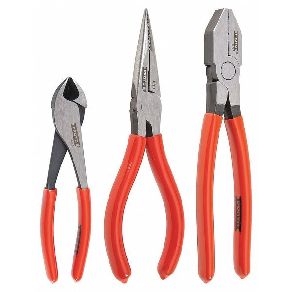 PROTO - 3Pliers Set, Ergonomic Handle - J202XLS