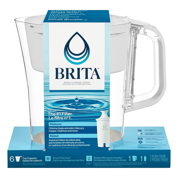 Brita Brita Pitcher, Bright White 36089 | Zoro