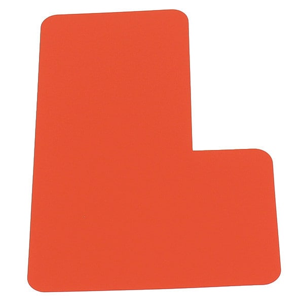Visual Workplace Corner Round Symbol, 6", Orange, PK20 25-1007-6-628 | Zoro
