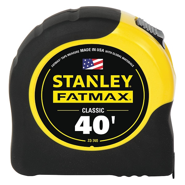 Stanley 40 ft. Tape Measure 33-740L | Zoro