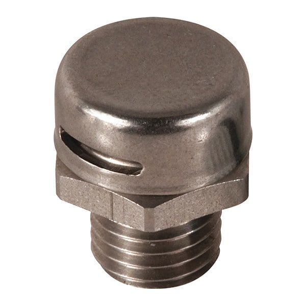 Remke Vent Plug M12 Thread, SS RVP15-M12-SS | Zoro