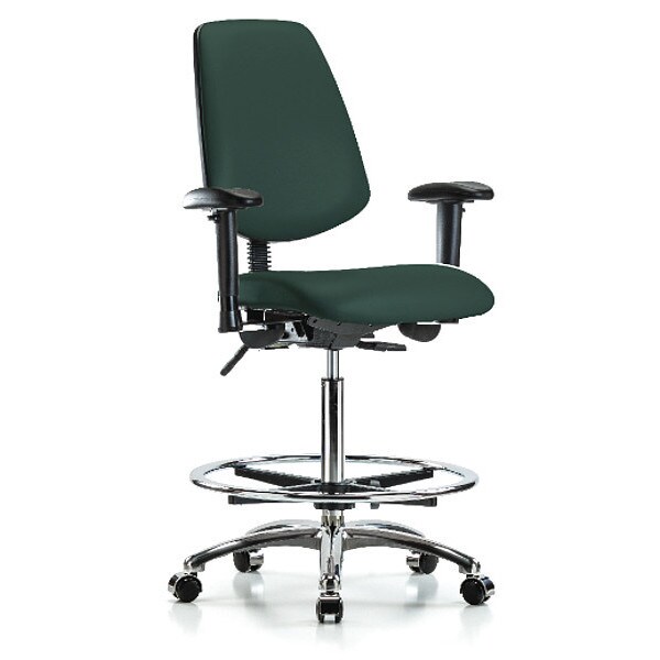 Blue Ridge Ergonomics High Bench Chairs, 26" to 35-1/2" Height, 6-Way ...