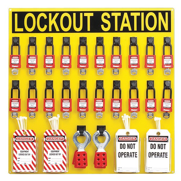 Panduit Lock-Out Station, Component, 20 Person PSL-20SWCA | Zoro