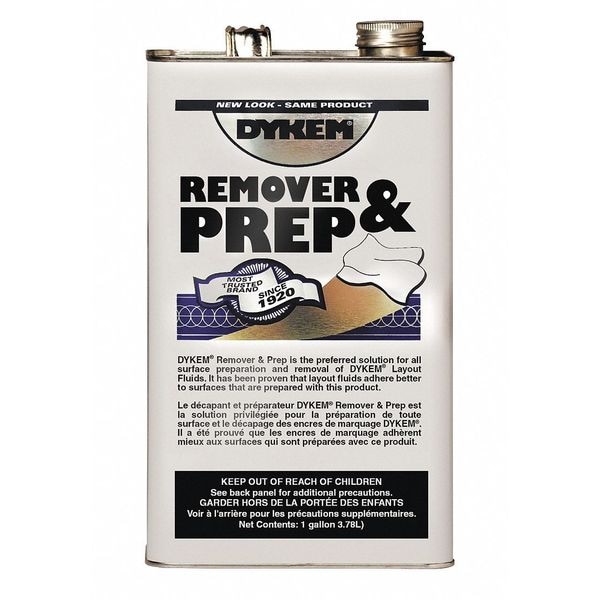Dykem Layout Fluid Remover, 1 gal, jug, Remover & Prep 82738 | Zoro