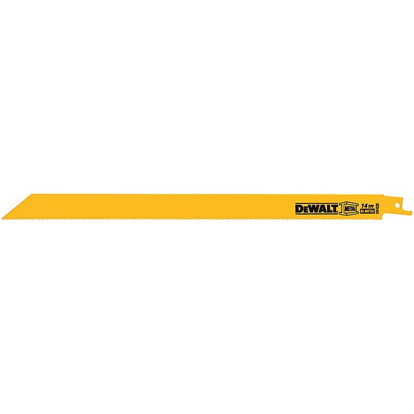 Dewalt 12" 14 TPI Straight Back Bi-Metal Reciprocating Blade (5 pack ...
