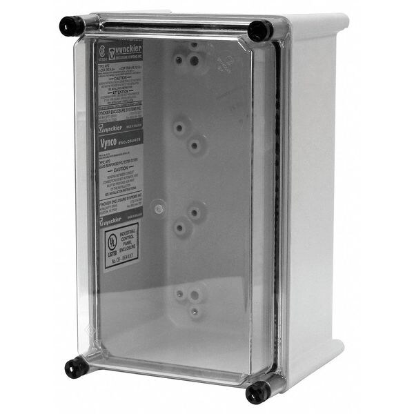 Hoffman Fiberglass Reinforced Polyester Enclosure, 4X, Screw On A31 ...